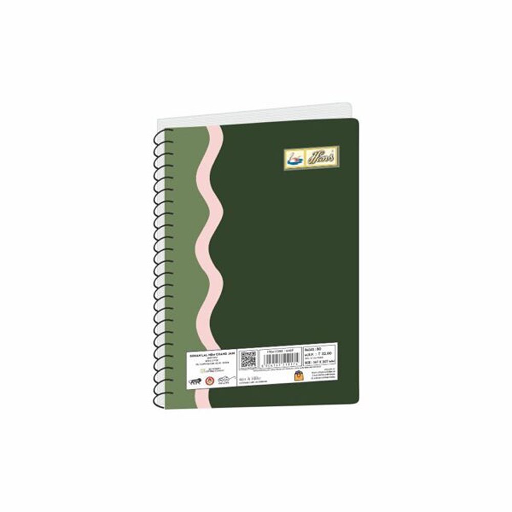 Hans Spiral Notebook No.5 ( 160P ) (Pack Of 5) – OfficeDel
