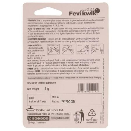 Pidilite Fevikwik, 3 gm – OfficeDel