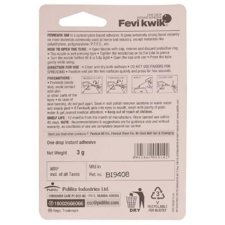 Pidilite Fevikwik, 3 gm – OfficeDel
