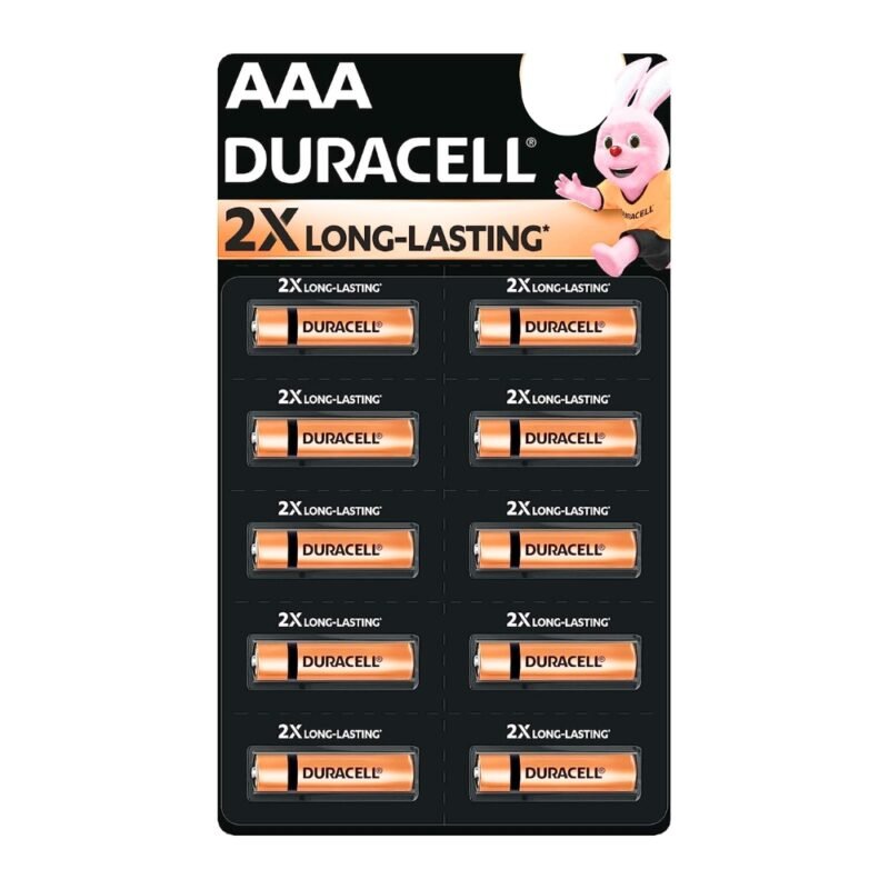 Duracell 2X AAA-Thin cell- Chhota Cell-pack of 10 pcs – OfficeDel