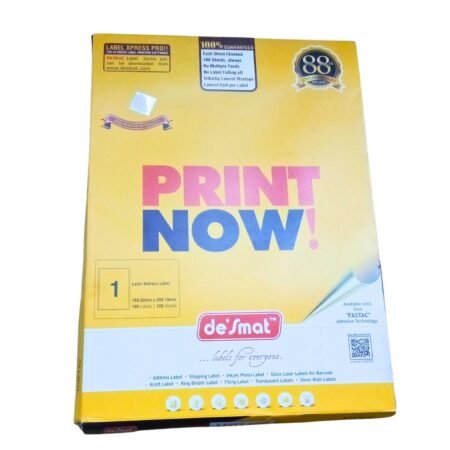 Desmat A4 Size Label Paper Sheets Sticker – OfficeDel