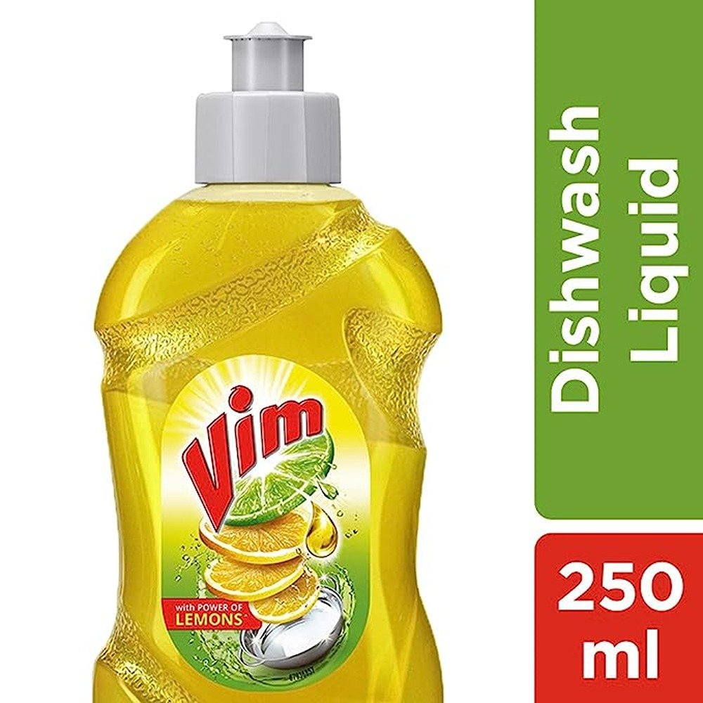 Vim Drop Lemon Liquid Dishwash 250Ml – OfficeDel