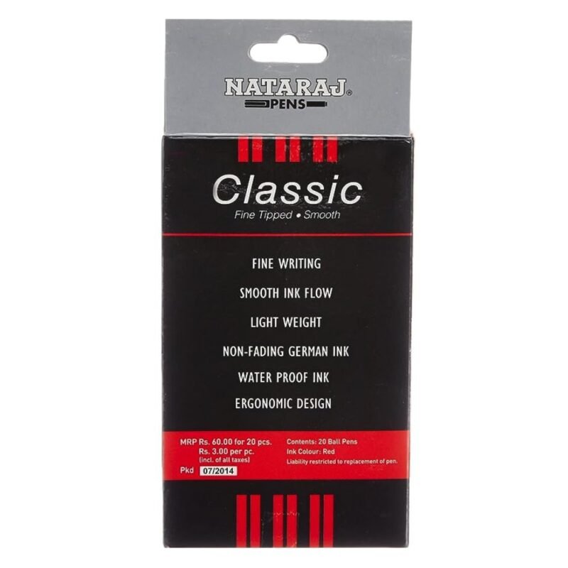 Nataraj Classic Ball Pen (20 Pieces in Box) – OfficeDel